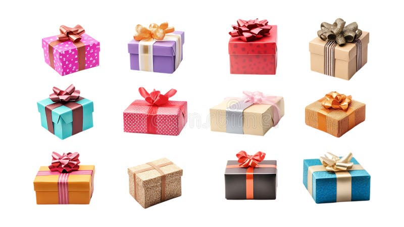 Transparent or PNG Image of Classic Stylish Gift Box Stock Illustration ...