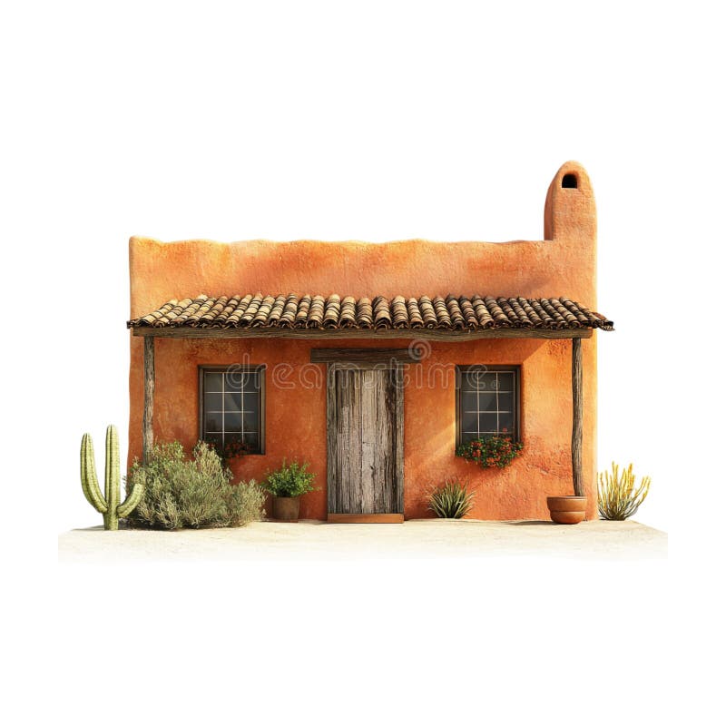 Transparent or PNG Image of an Clay House Stock Illustration ...