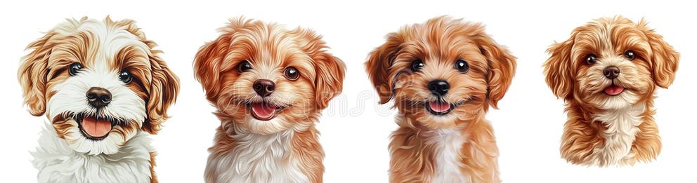 Transparent or PNG Image of Cocker Spaniel Dog Pack Stock Illustration ...