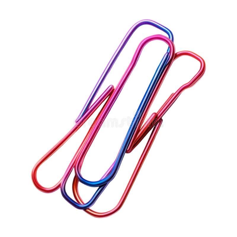 Transparent or PNG Image of Colorful Binder Clips Stock Illustration ...