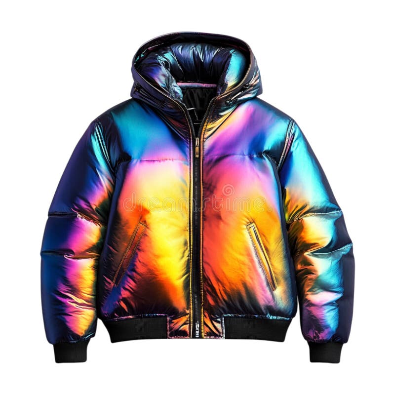 Transparent or PNG Image of a Colorful Bomber Jacket Stock Illustration ...