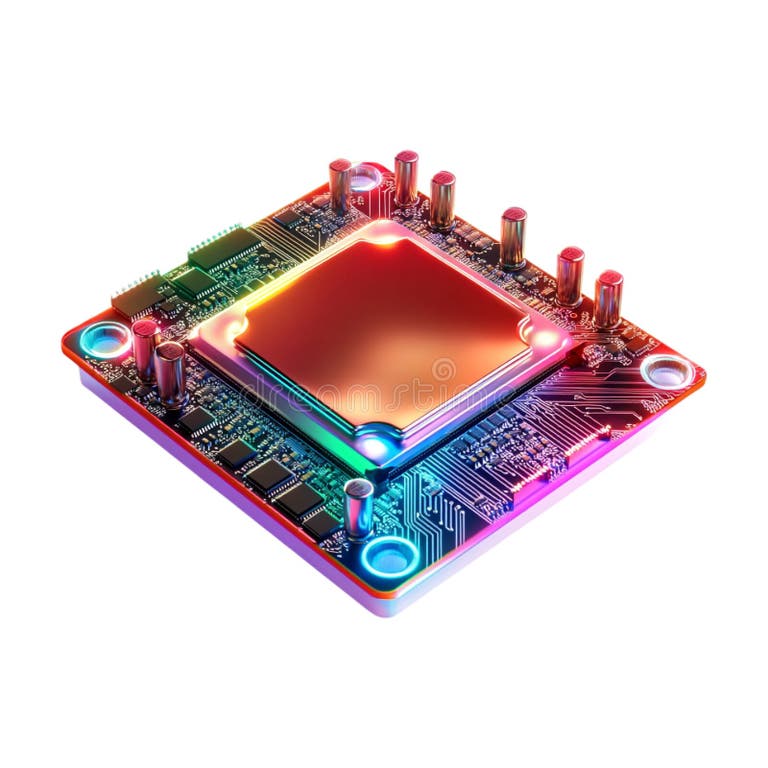 Transparent or PNG Image of Computer CPU Unit Stock Illustration - Illustration of brand ...