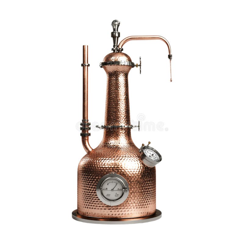 Transparent or PNG Image of a Copper Whiskey Still Stock Illustration ...