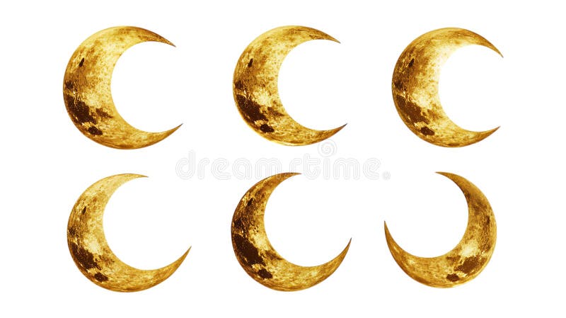 Transparent or PNG Image of Crescent Moon Stock Illustration ...