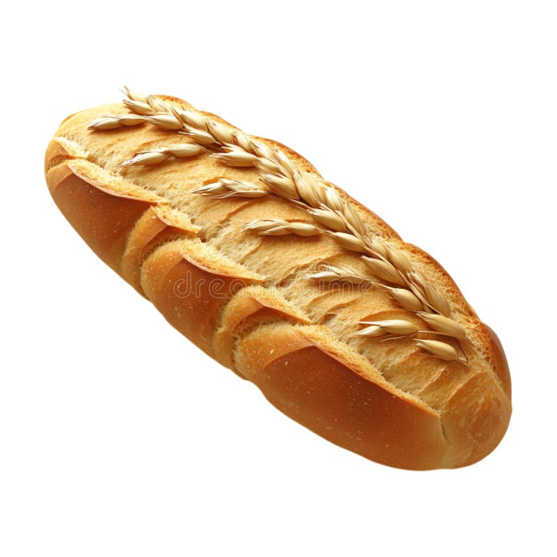 Transparent or PNG Image of a Crusty French Bread Stock Illustration ...