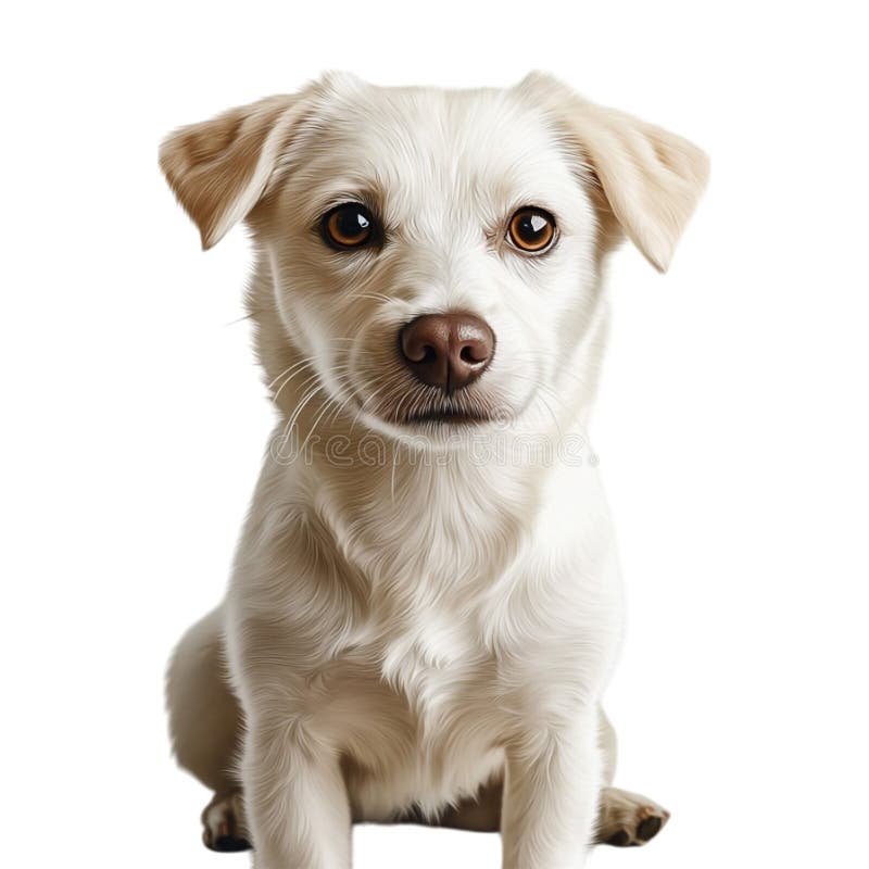 Transparent or PNG Image of Cute White Dog Stock Illustration ...