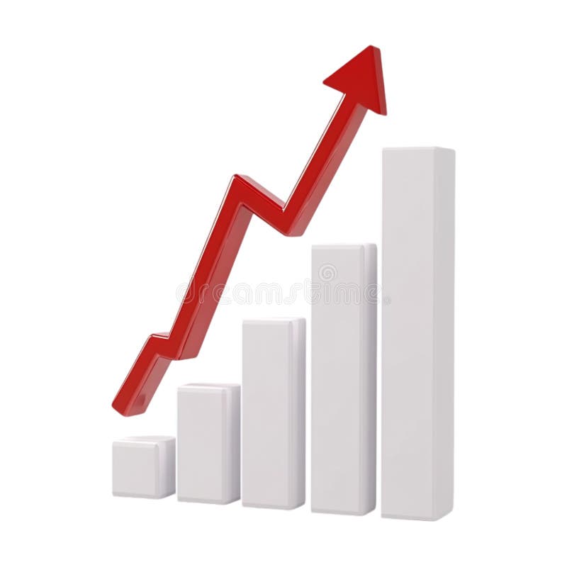 Transparent or PNG Image of 3D Growth Symbol Stock Illustration ...