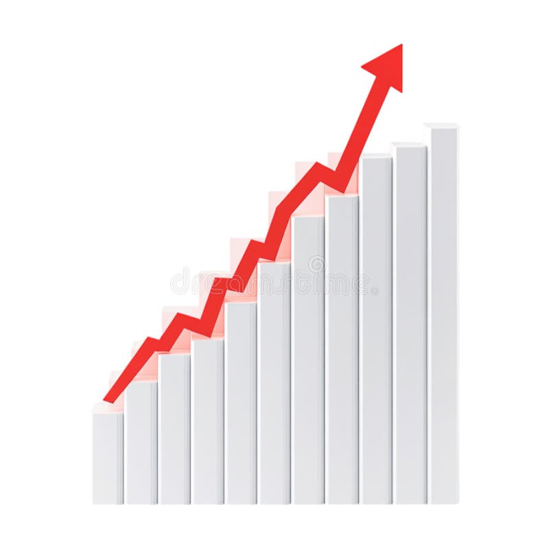 Transparent or PNG Image of 3D Growth Symbol Stock Illustration ...