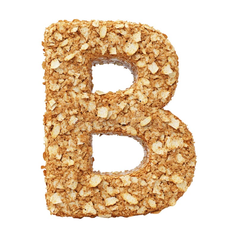 Transparent or PNG Image of 3D Rendering of a Alphabet B Made from ...