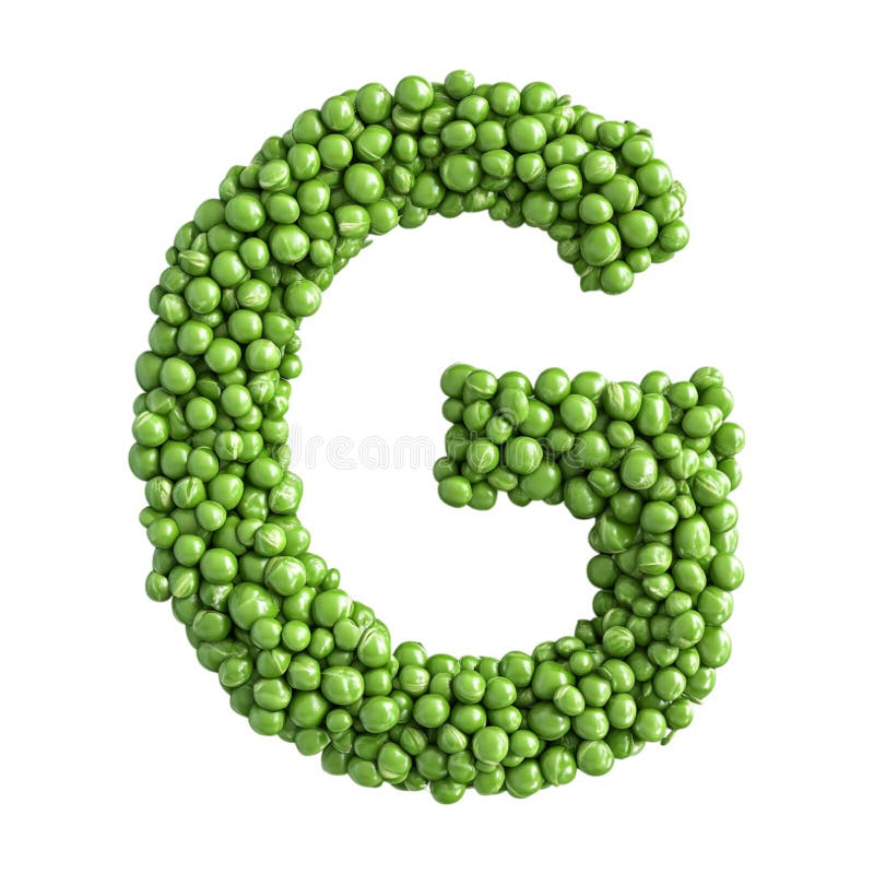 Transparent or PNG Image of 3D Rendering of a Alphabet G Made from ...