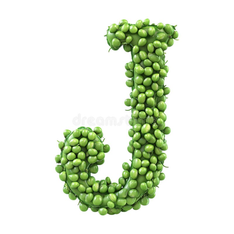 Transparent or PNG Image of 3D Rendering of a Alphabet J Made from ...