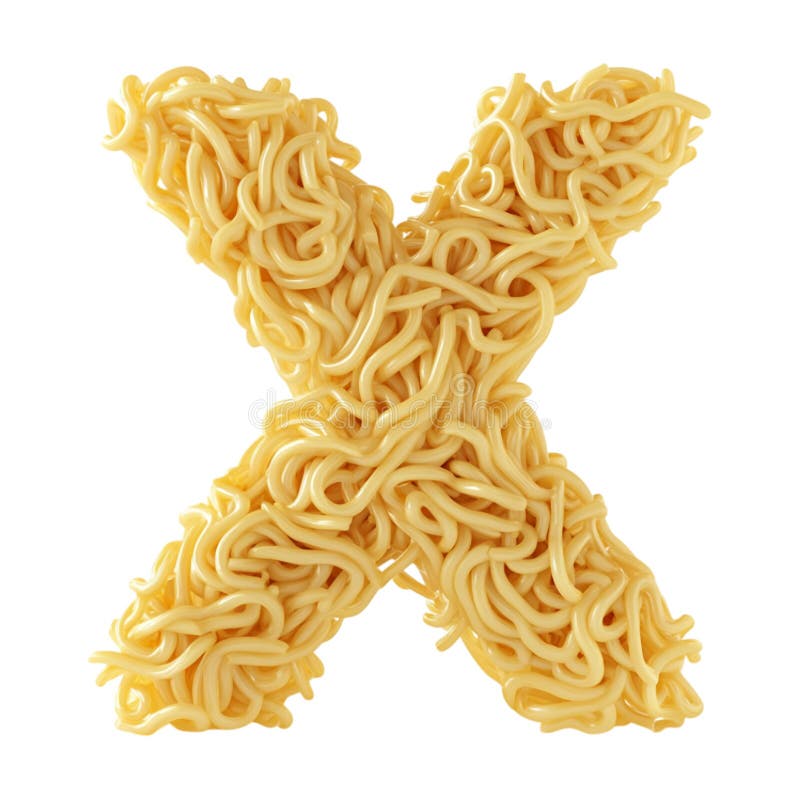 Transparent or PNG Image of 3D Rendering of a Alphabet X Made from ...