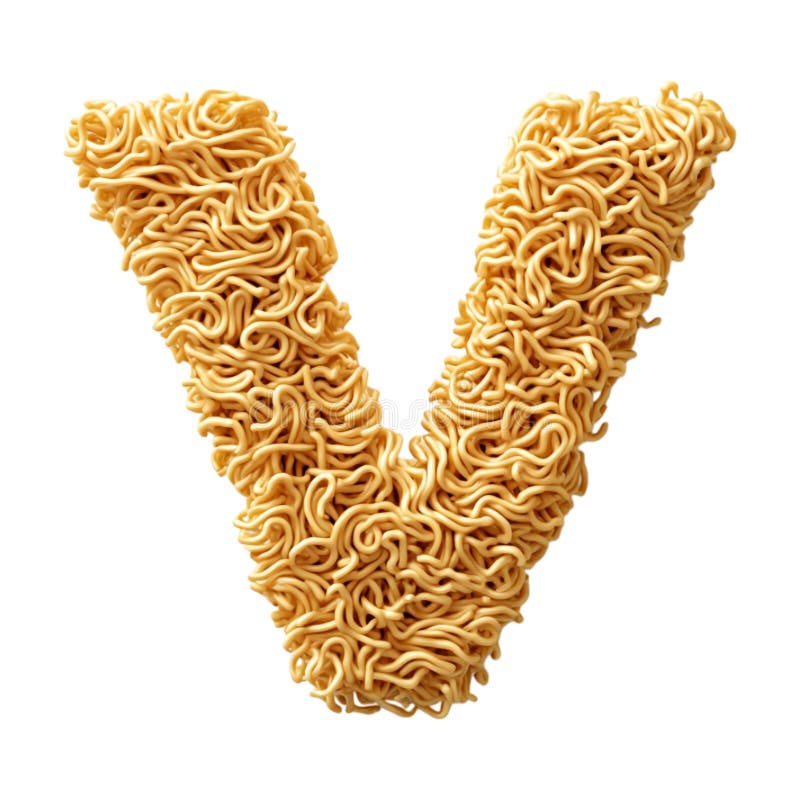 Transparent or PNG Image of 3D Rendering of a Alphabet V Made from ...