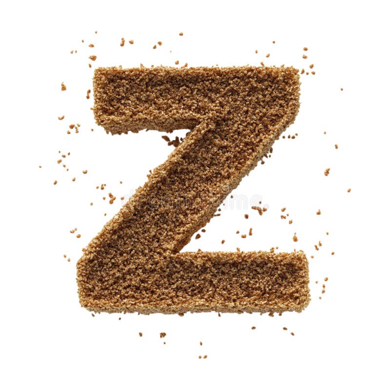 Transparent or PNG Image of 3D Rendering of a Alphabet Z Made from ...