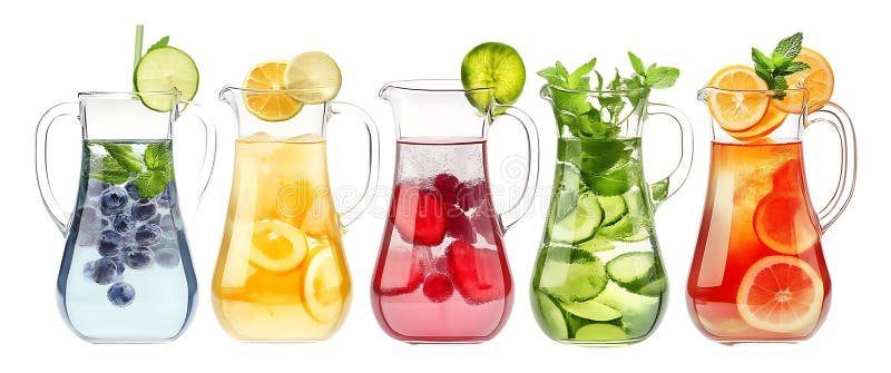 Transparent or PNG Image of Detox Water Pitcher Stock Illustration ...