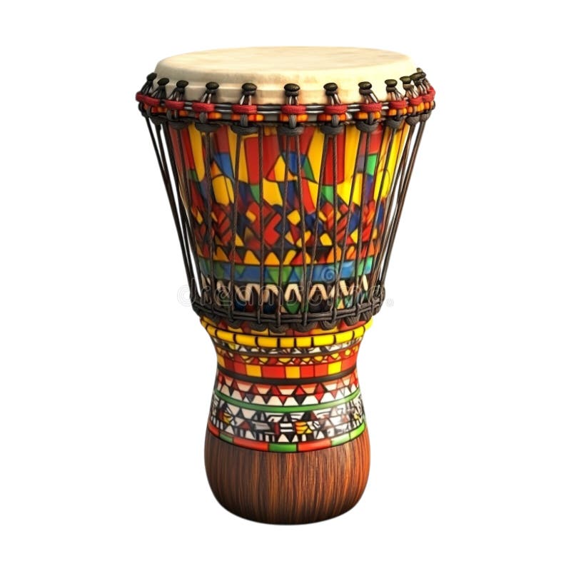 Transparent or PNG Image of a Djembe Stock Illustration - Illustration ...