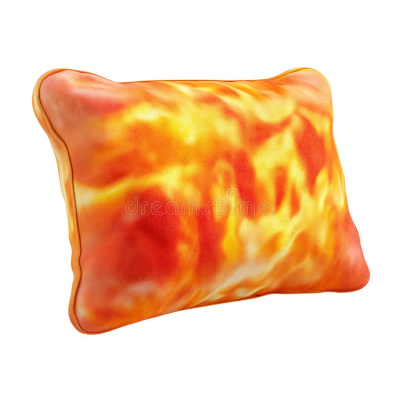 Transparent or PNG Image of Fire-Patterned Pillow Stock Illustration ...