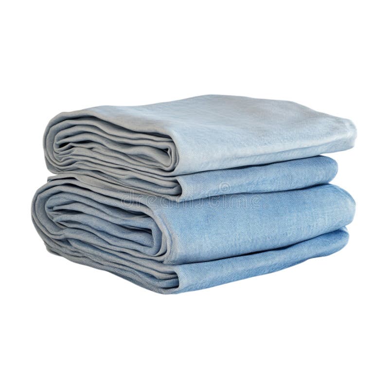 Transparent or PNG Image of Folded Blue Blankets Stock Illustration ...