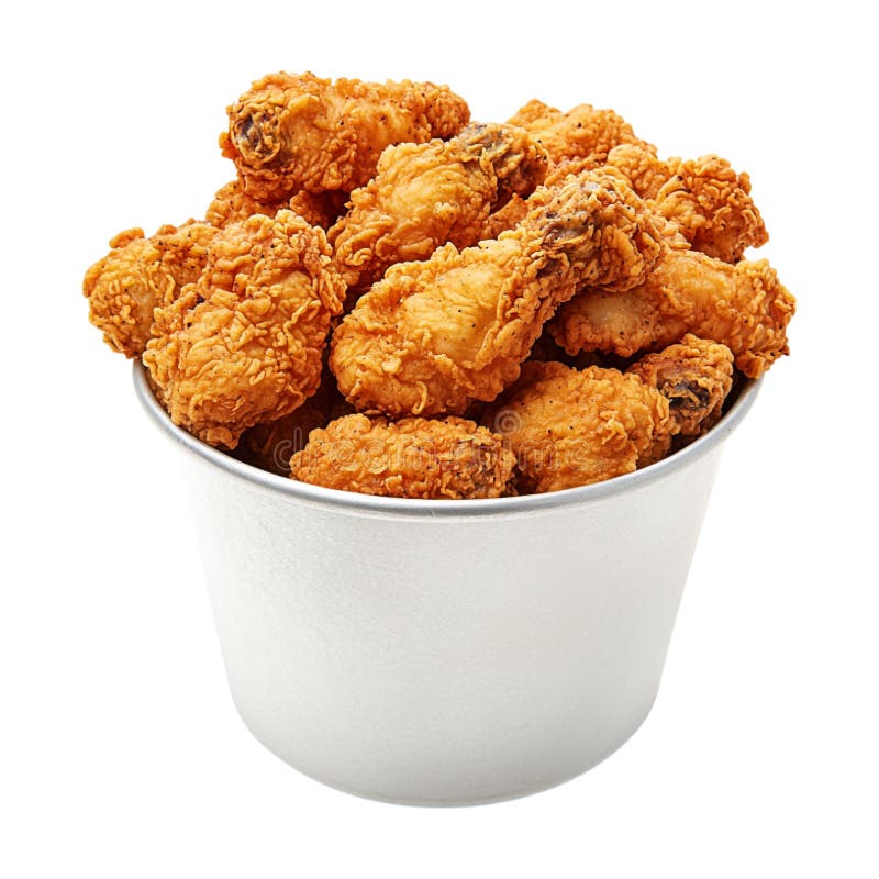 Transparent or PNG Image of Fried Chicken in a Bucket Stock ...