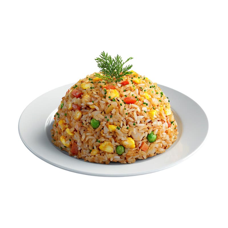 Transparent or PNG Image of Fried Rice Stock Illustration ...