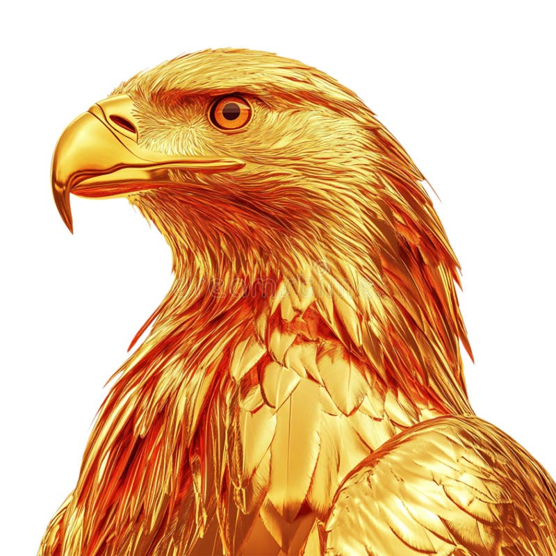 Transparent or PNG Image of Gold Eagle Stock Illustration ...