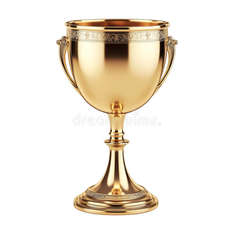 Transparent or PNG Image of a Golden Trophy Stock Illustration ...