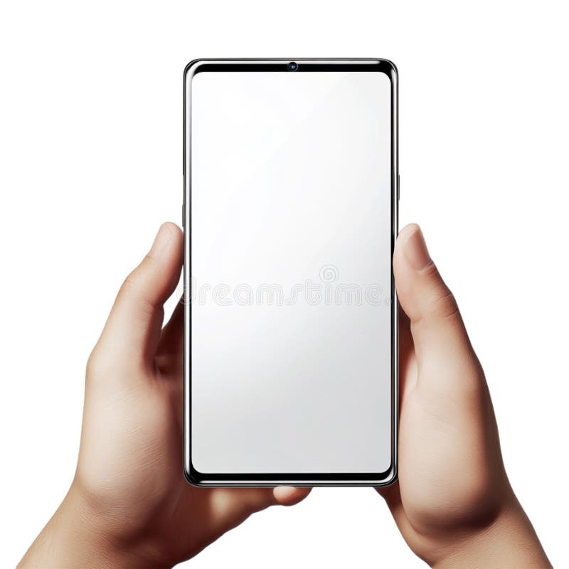 Transparent or PNG Image of Hand Holding Blank Tablet Stock ...