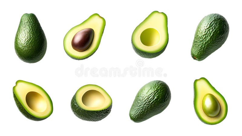 Transparent or PNG Image of Hass Avocado Stock Illustration ...