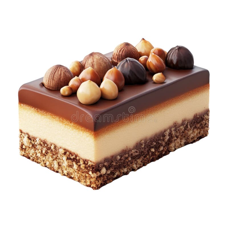 Transparent or PNG Image of Hazelnut Chocolate Bar Stock Illustration ...