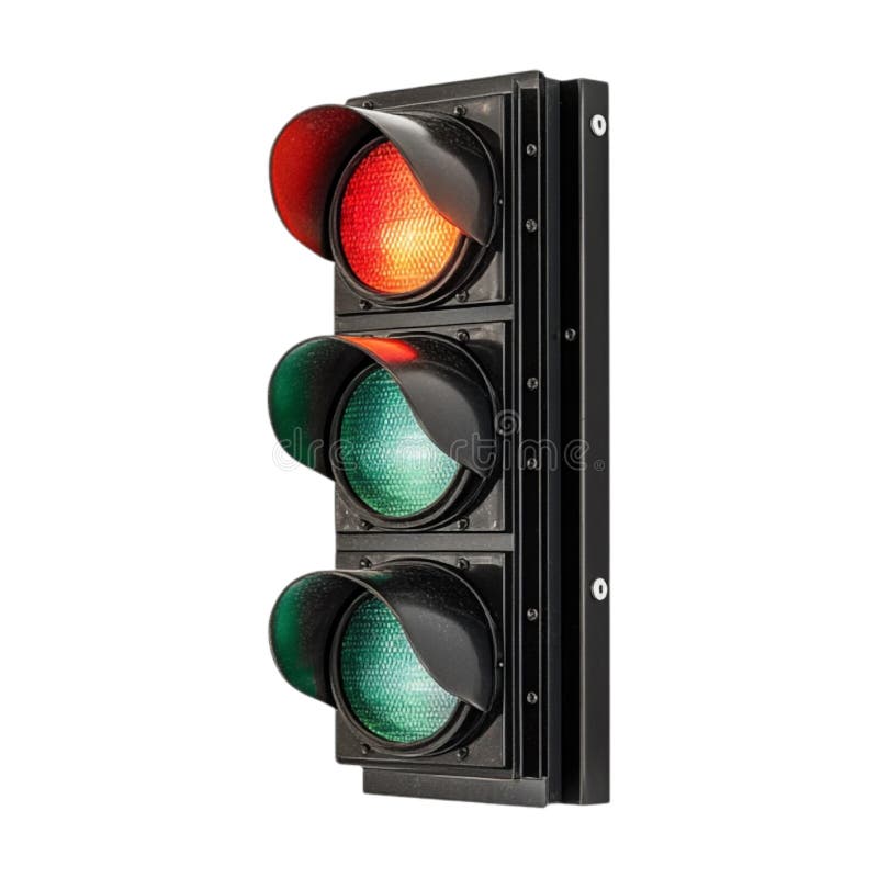 Transparent or PNG Image of Illuminated Traffic Light Stock ...