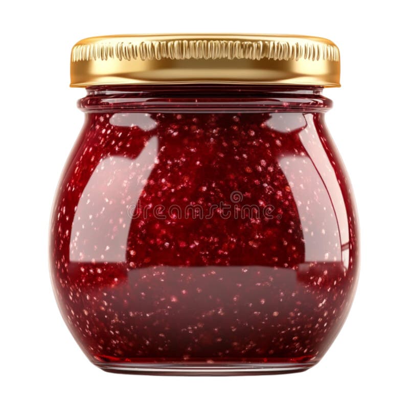 Transparent or PNG Image of a Jar of Jam Stock Illustration ...