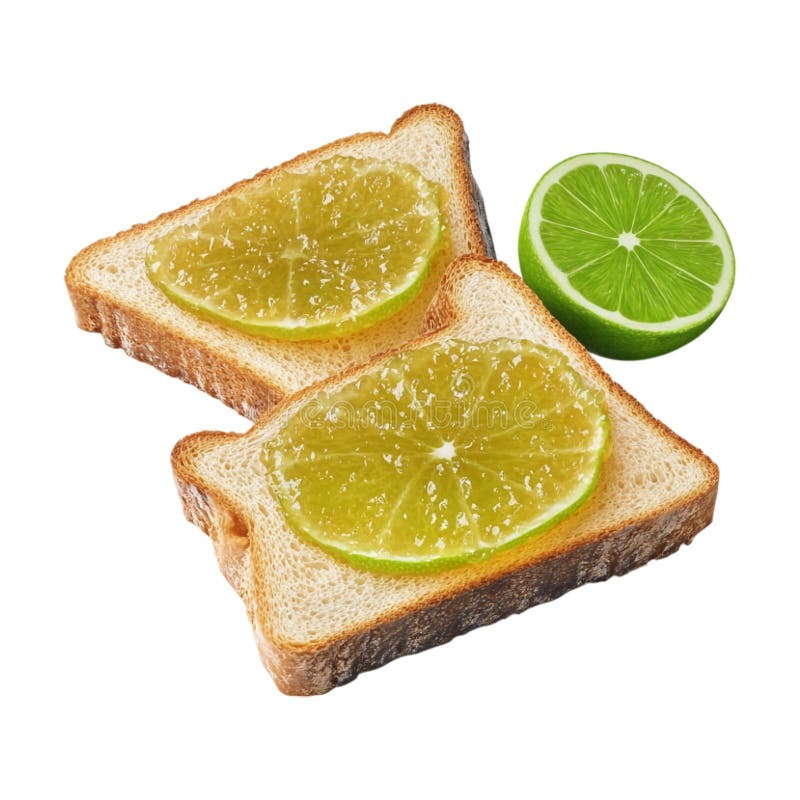 Transparent or PNG Image of Lime Jam Toast Stock Illustration ...