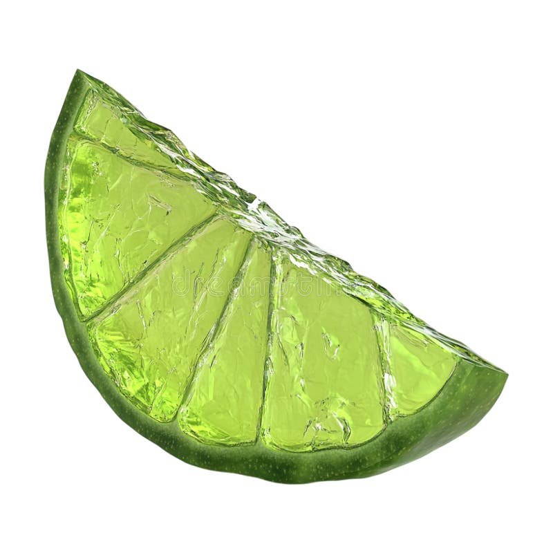 Transparent or PNG Image of Lime Wedge Stock Illustration ...