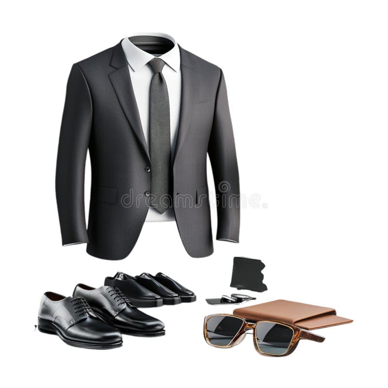 Transparent or PNG Image of Man Pent Coat Set Stock Illustration ...