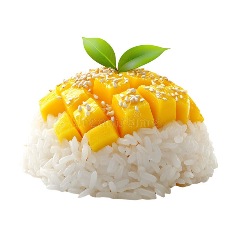 Transparent or PNG Image of Mango Sticky Rice Stock Illustration ...