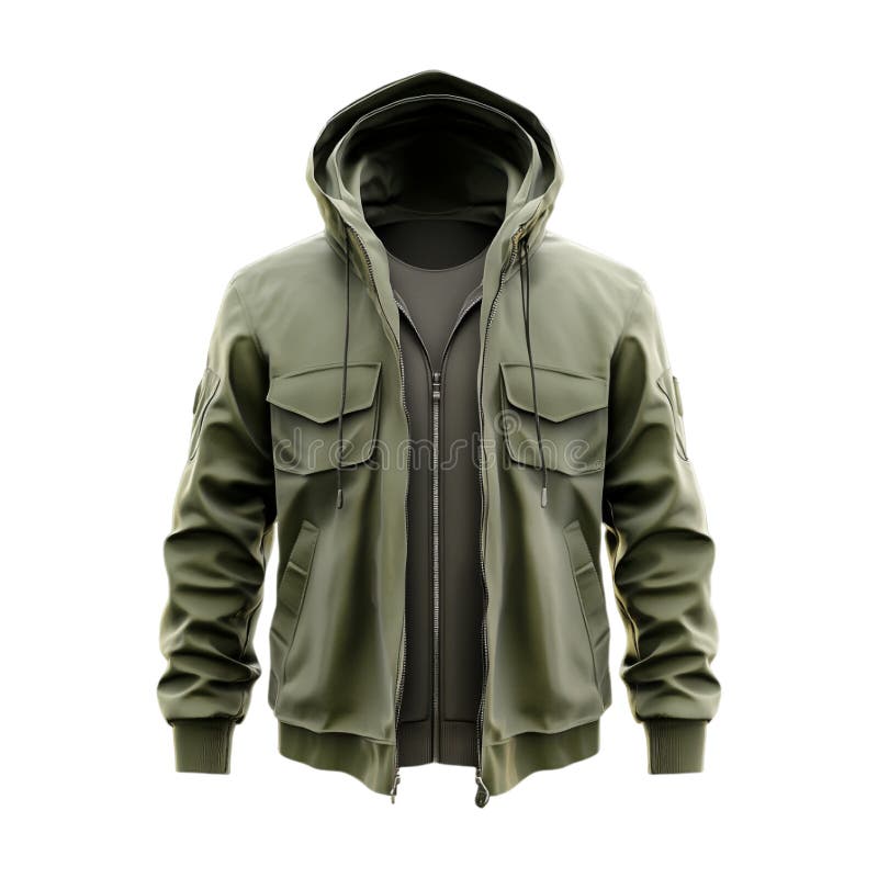 Transparent or PNG Image of Military-Style Jacket Stock Illustration ...
