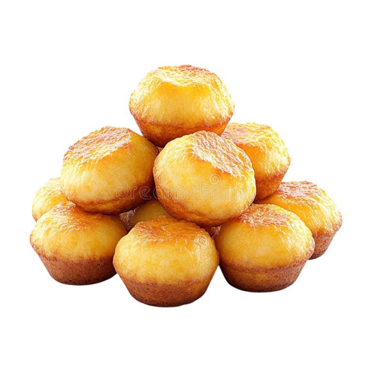Transparent or PNG Image of Mini Cornbread Muffins Stock Illustration ...