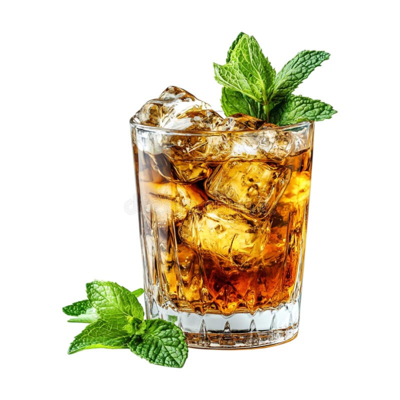 Transparent or PNG Image of Minty Whiskey Delight Stock Illustration ...