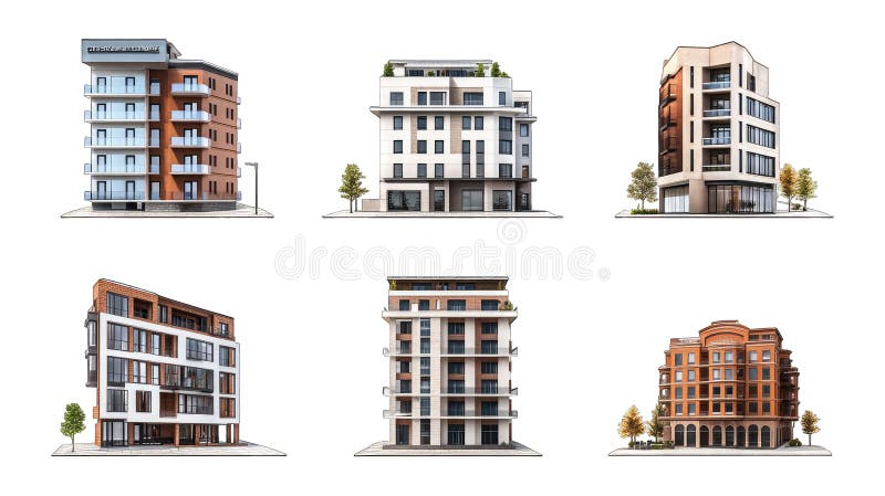 Transparent or PNG Image of Modern Residential Building Stock ...