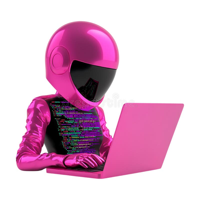 Transparent or PNG Image of Neon Hacker Stock Illustration ...