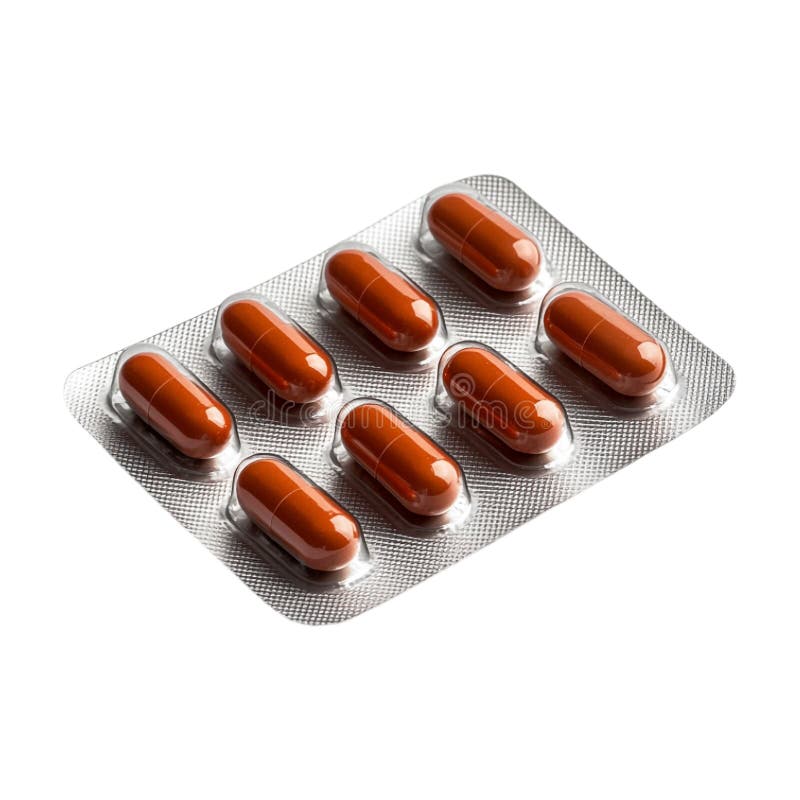 Transparent or PNG Image of Pack of Capsules Stock Illustration ...