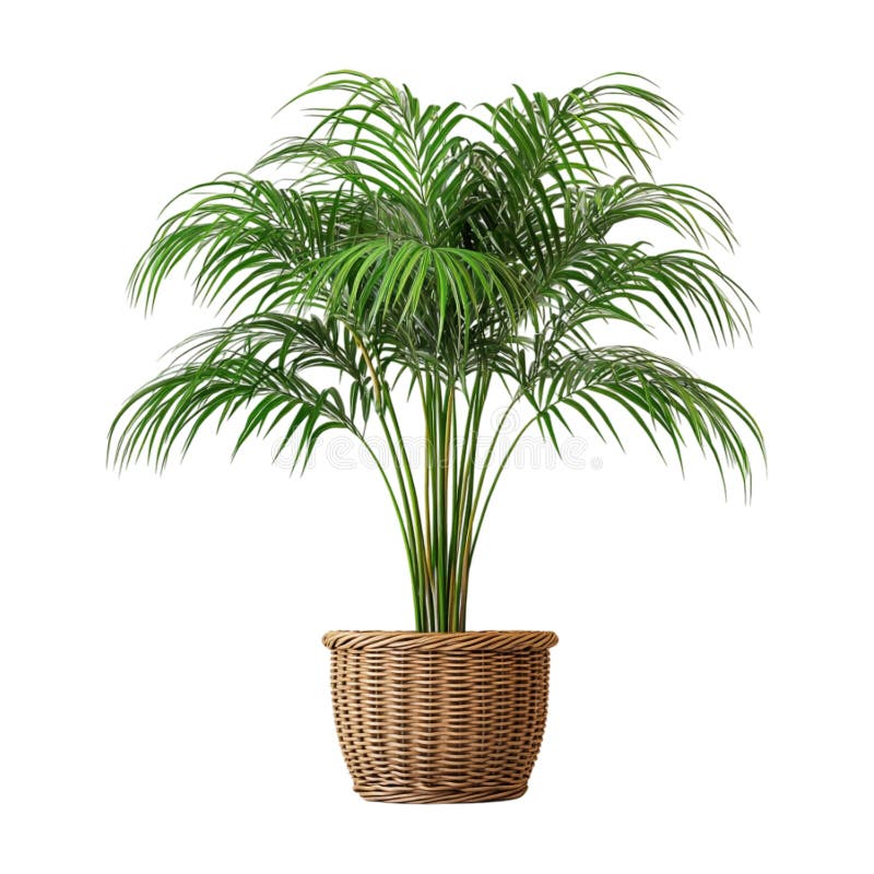 Transparent or PNG Image of a Parlor Palm Stock Illustration ...