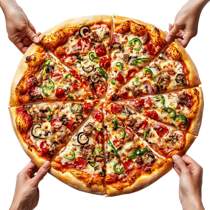 Transparent or PNG Image of Pepperoni Pizza Stock Illustration ...