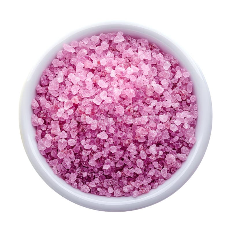 Transparent or PNG Image of Pink Sanding Sugar in a White Bowl Stock ...