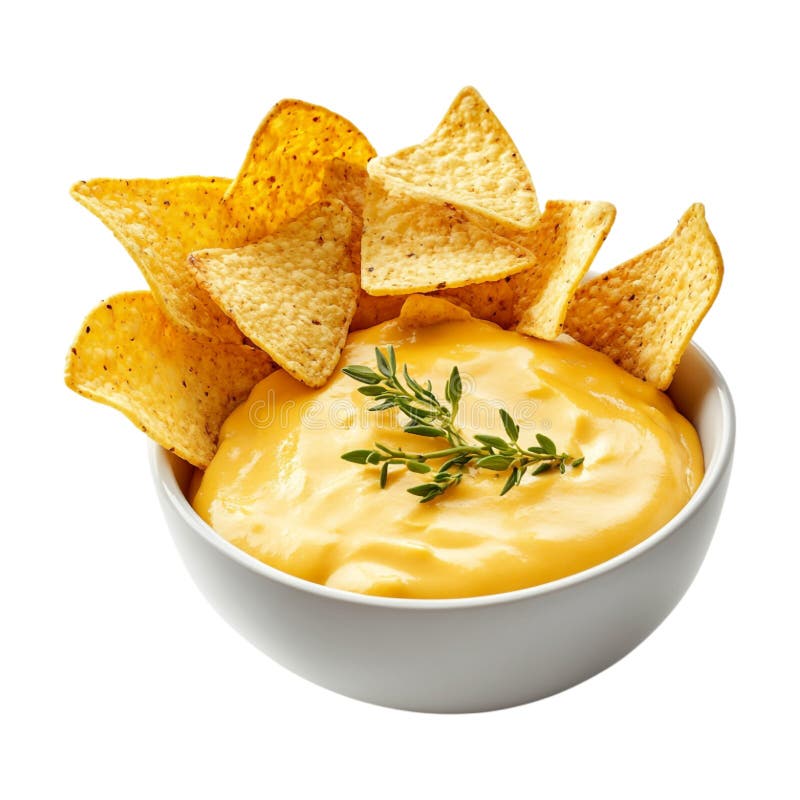 Transparent or PNG Image of Potato Chips with Cheese Dip Stock ...