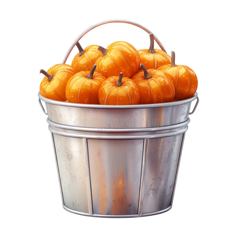 Transparent or PNG Image of Pumpkin Bucket Stock Illustration ...