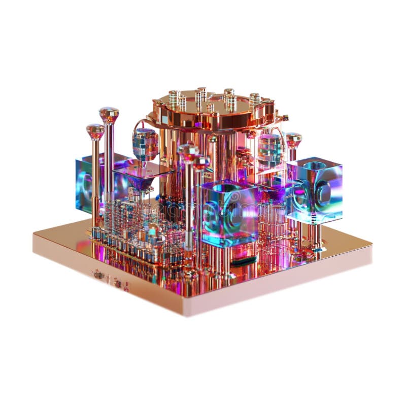 Transparent or PNG Image of Quantum Computer Stock Illustration ...
