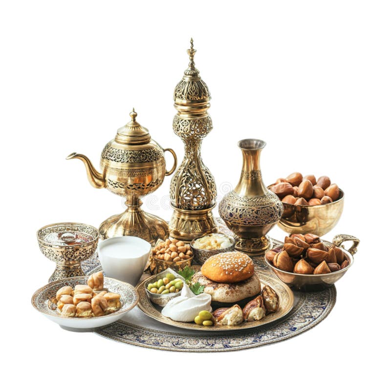 Transparent or PNG Image of Ramadan Iftar Menu Stock Illustration ...