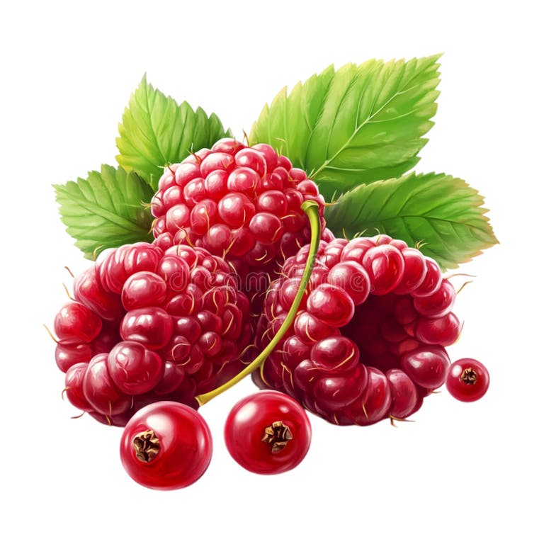 Transparent or PNG Image of Raspberries Stack Stock Illustration ...