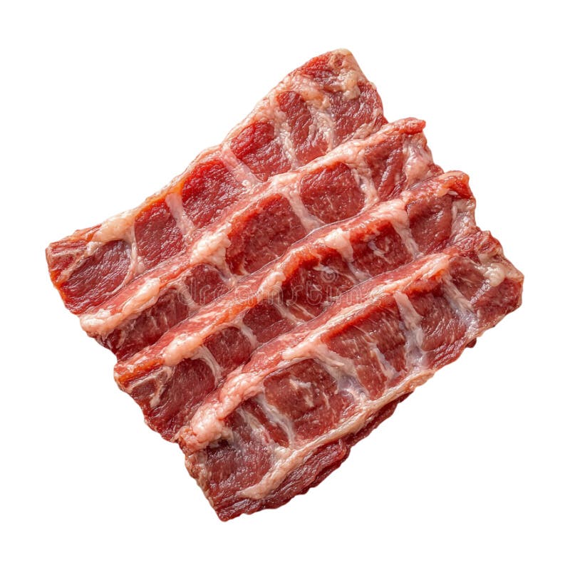 Transparent or PNG Image of Raw Lamb Ribs Stock Illustration ...